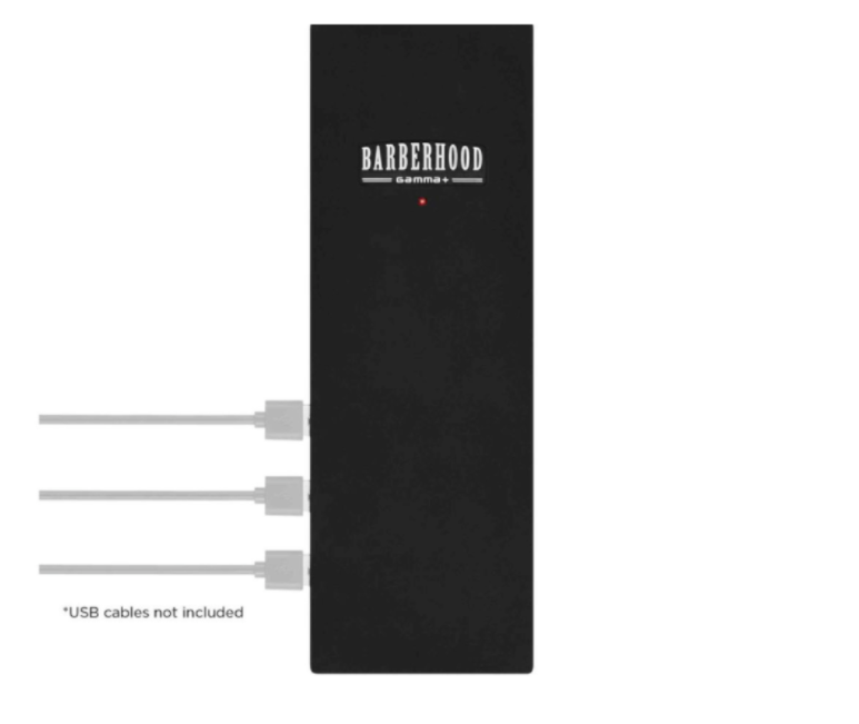 GAMMA+ Barberhood 3 Port USB Hub Station Charging Block for Barber Too